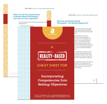 Reality-Based Cheat Sheet for Setting Objectives – Reality-Based Leadership